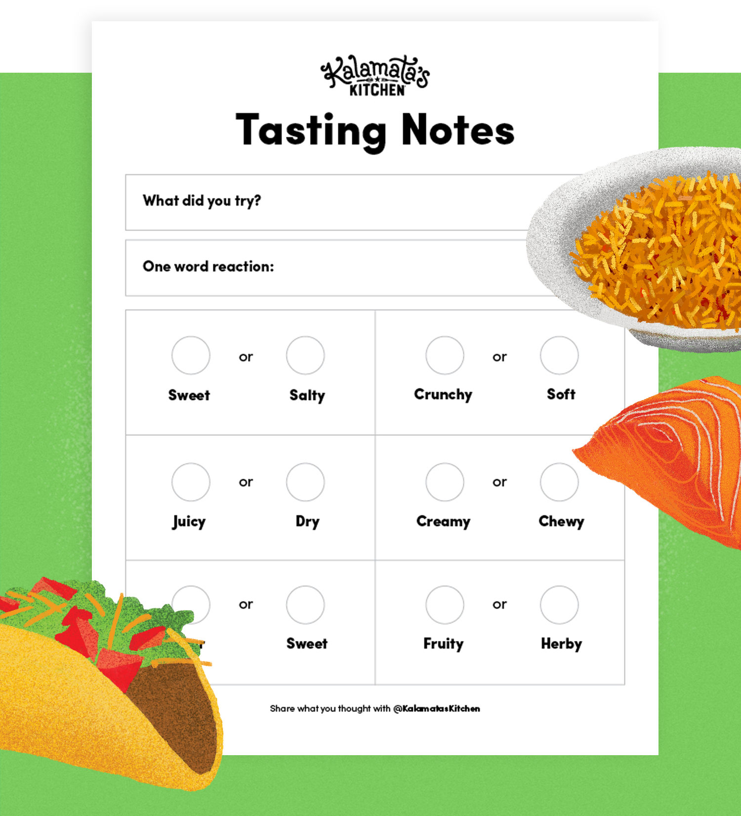 Tasting Notes – Kalamata's Kitchen