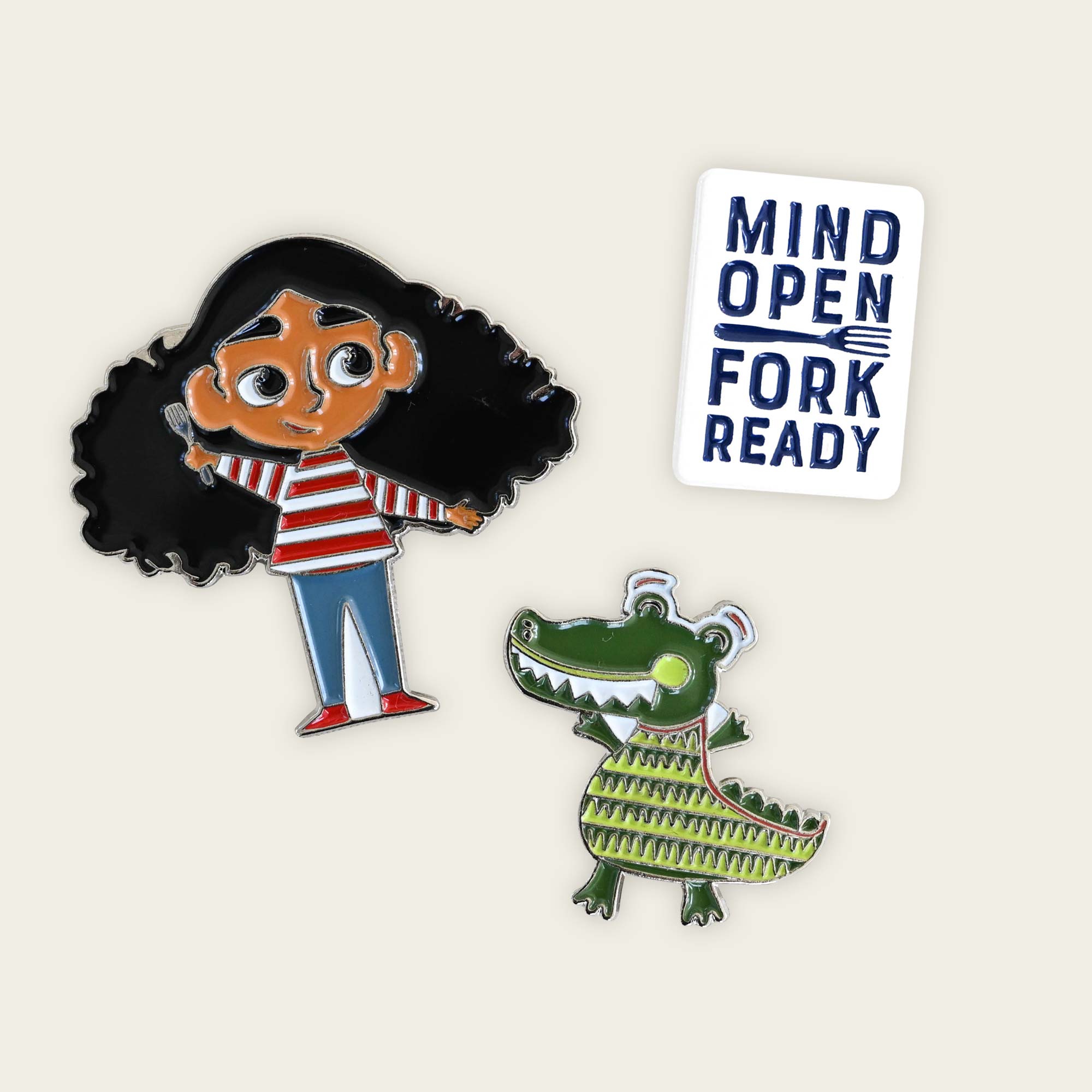 Enamel Pin Trio – Kalamata's Kitchen